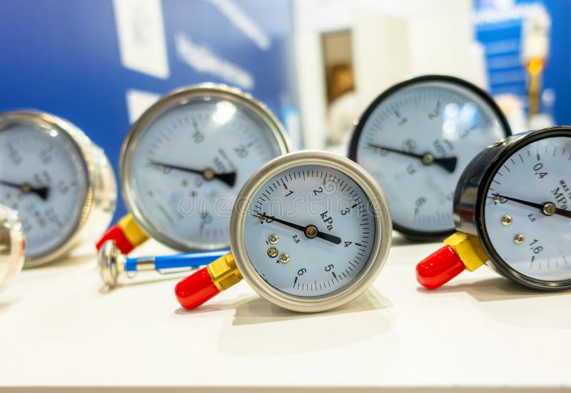 Pressure Meter for Measuring Excess Gas Pressure Stock Image - Image of ...