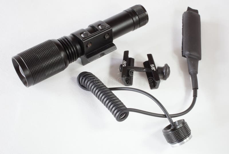 Pressure Pad and Tactical Light Stock Photo - Image of metal, white ...