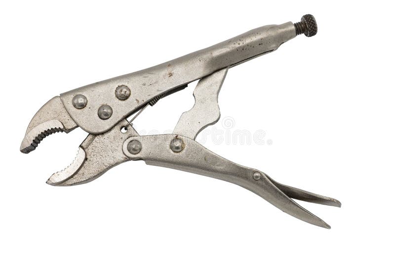 Pressure Pliers Tool on a White Background Stock Photo - Image of ...