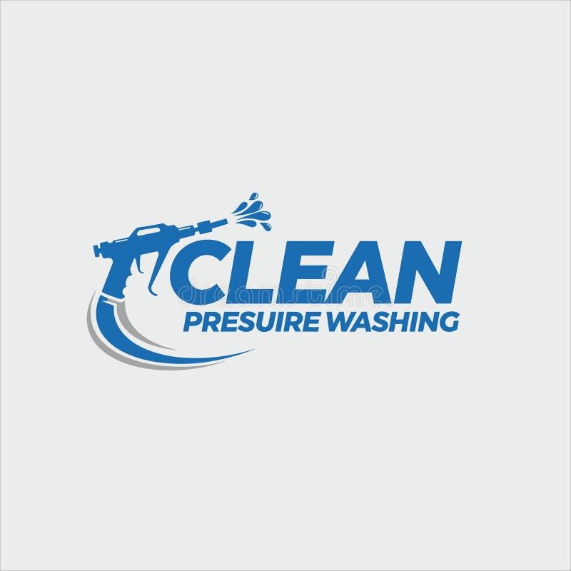 Pressure Power Wash Spray Logo Design Stock Vector - Illustration of ...