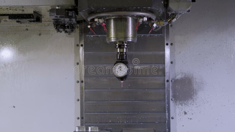 Pressure Sensor in the Milling Machine 4K Stock Video - Video of detail ...