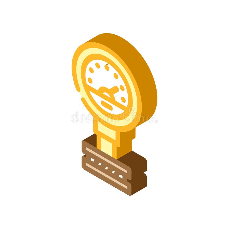 Pressure Sensor Module Isometric Icon Vector Illustration Stock ...