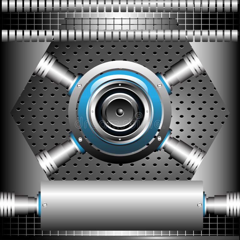 The Pressure of Sound and Music Stock Vector - Illustration of design ...