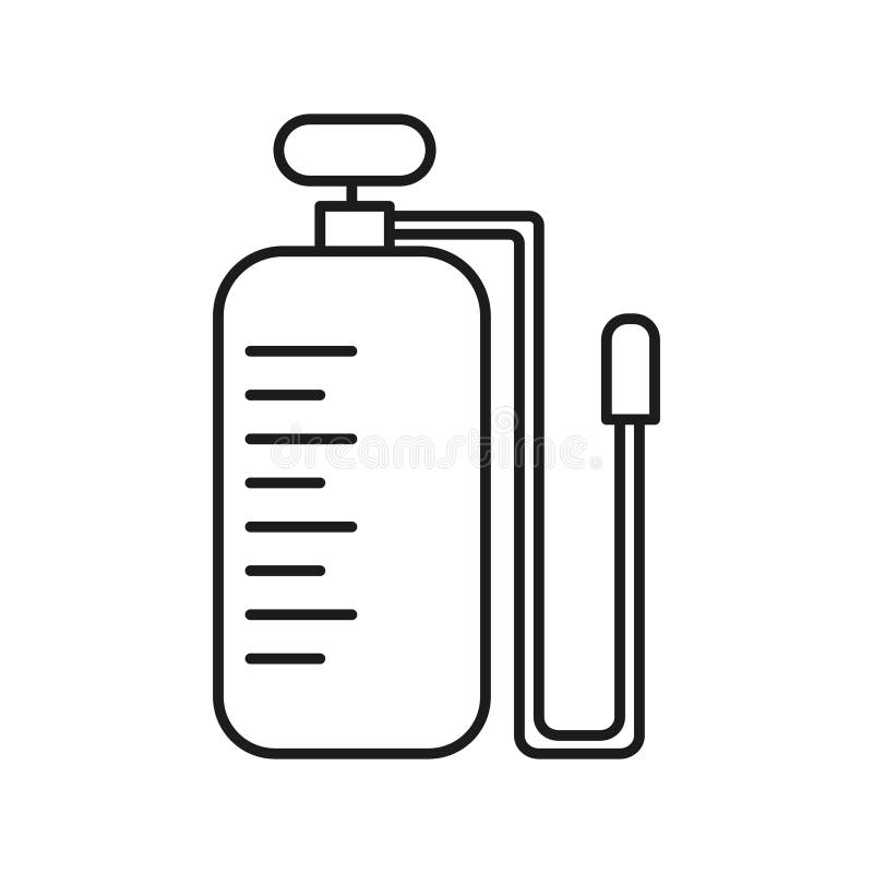 Pressure Sprayer Icon Flat Line Symbol Set Stock Vector - Illustration ...