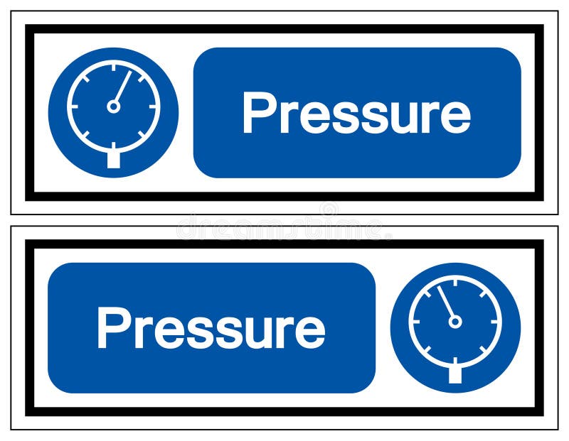 Pressure Symbol Sign,Vector Illustration, Isolated on White Background ...