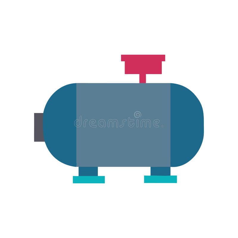 Pressure Tank Symbol for Fluid Management Stock Vector - Illustration ...