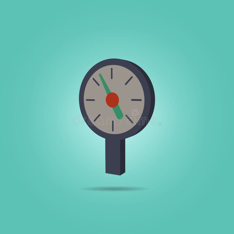 Pressure Values Isometric Icon. Simple Color Vector of Science Icons ...
