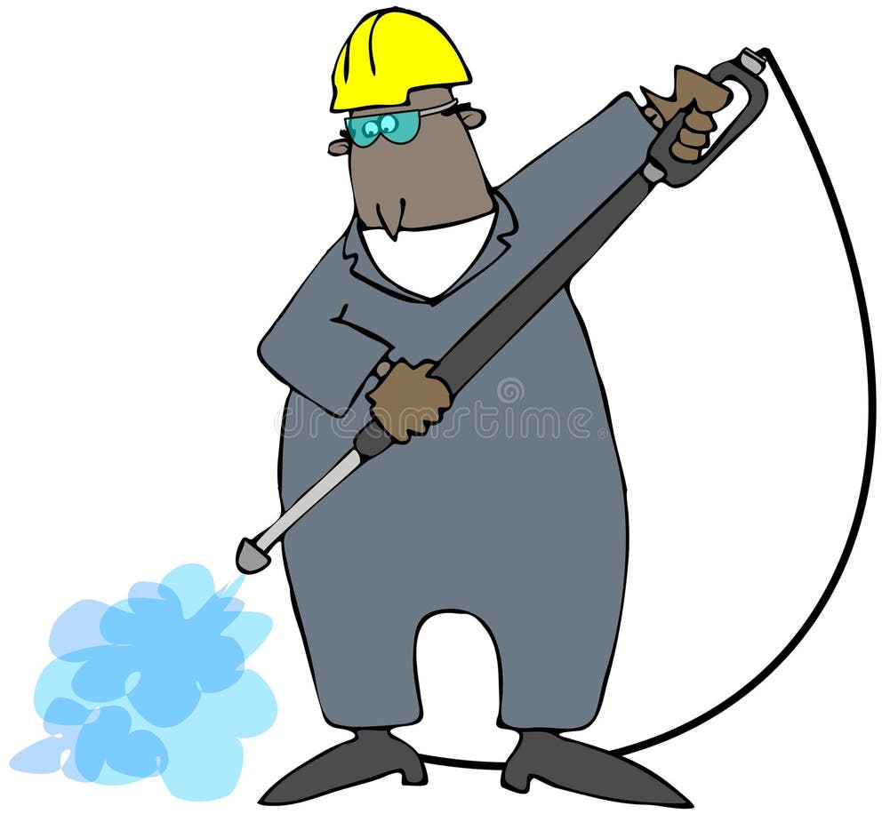 Cartoon Man Pressure Washing Stock Illustrations – 135 Cartoon Man ...