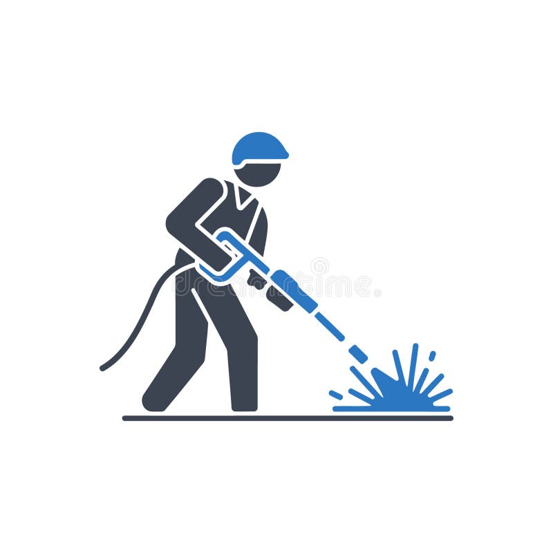 Pressure Washer Icon stock vector. Illustration of sign - 373151895