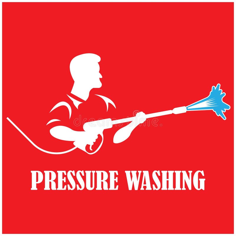 Pressure Washing Logo Template. Cleaning Vector Design Stock Vector ...