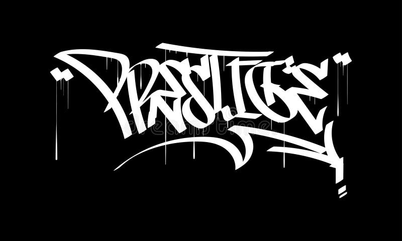 PRESTIGE Graffiti Tag Style Design Stock Vector - Illustration of ...