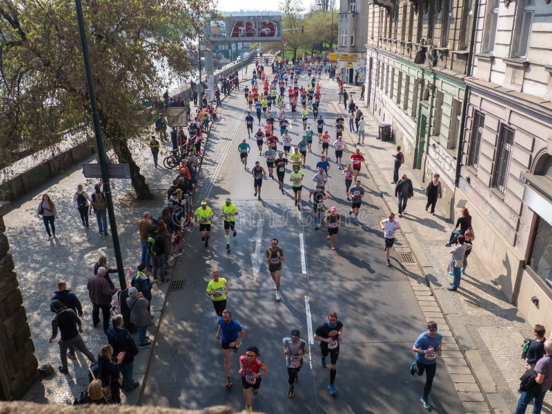 The Prestigious Running Race Sportisimo Prague Half Marathon Editorial Photography - Image of ...