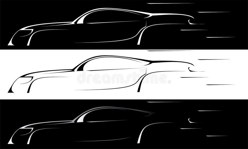 Prestigious sports machine stock vector. Illustration of exterior - 7495934