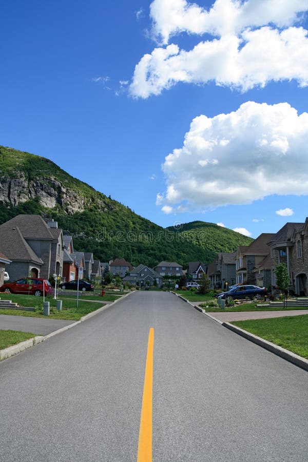 Rich suburban neighborhood stock photo. Image of living - 2927060