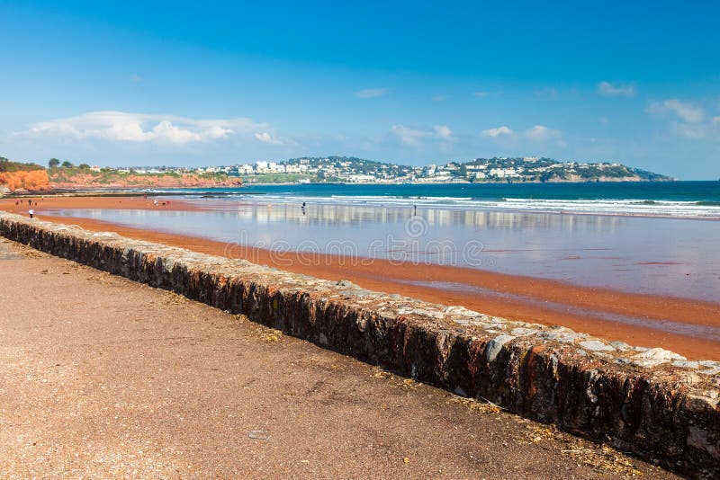 Preston Sands Beach Devon England Foto de archivo - Imagen de paisaje ...