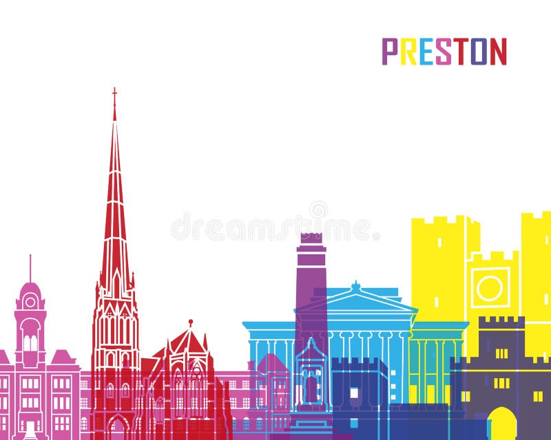 Preston city center editorial stock photo. Image of architecture - 25239618