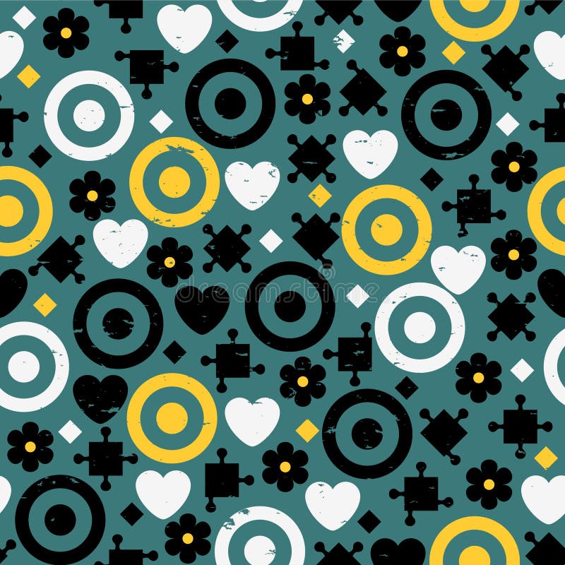 Pretty Abstract Seamless Pattern Stock Vector - Illustration of cute ...