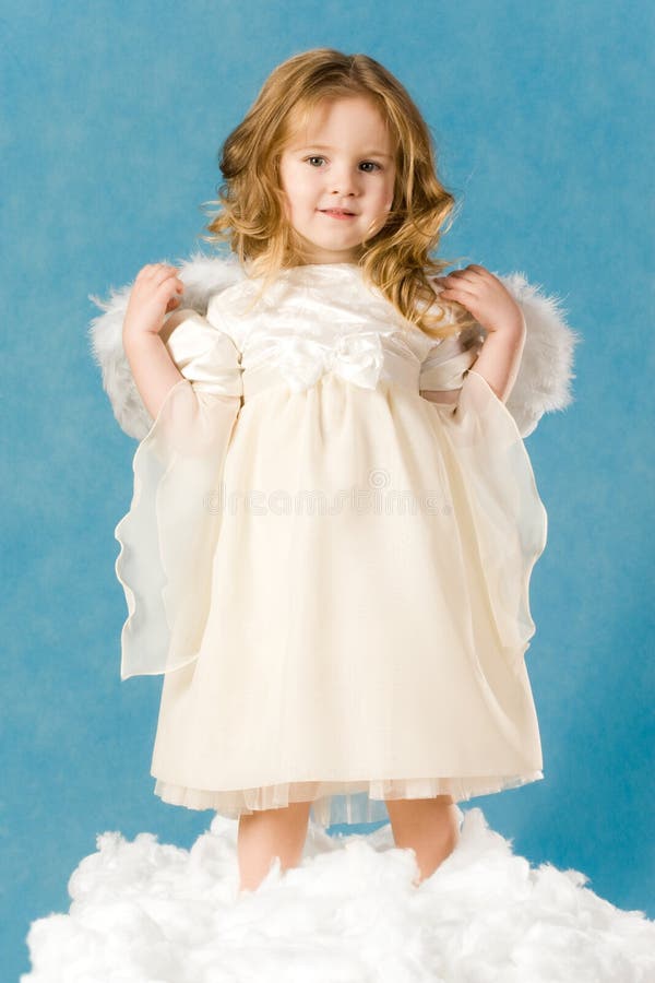 Pretty angel stock photo. Image of little, holiday, innocence - 7387034