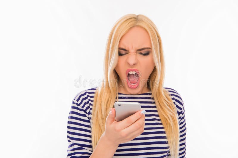 Pretty angry brunette stock photo. Image of caucasian - 11617786