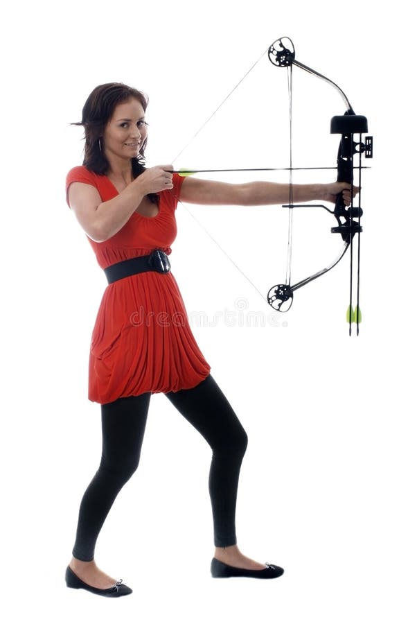Pretty archer girl stock photo. Image of hunt, pose, exercise - 3058204