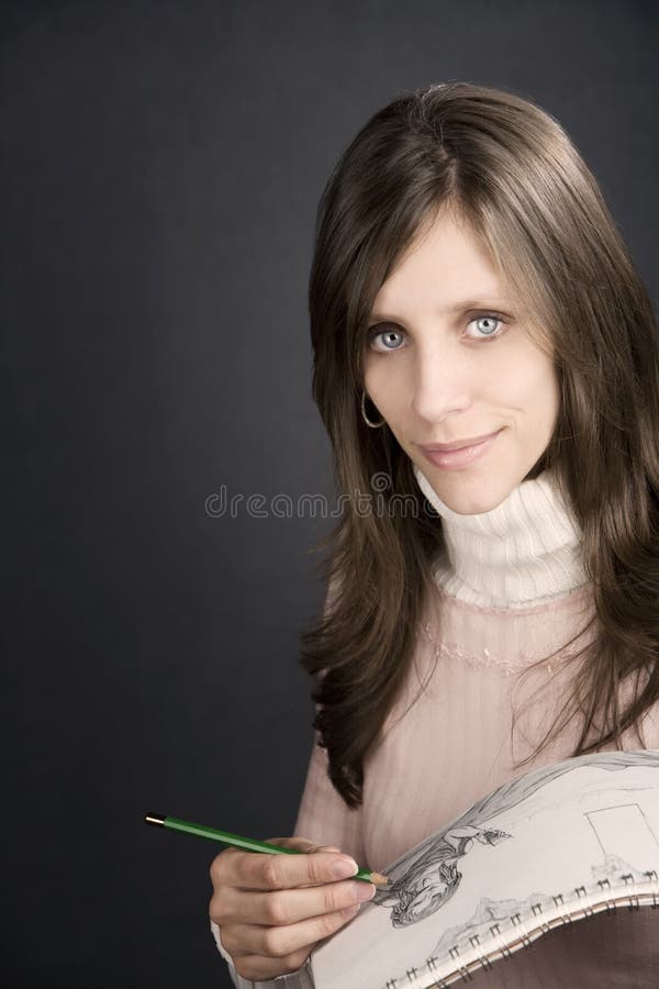 Pretty Artist stock photo. Image of beautiful, artist - 7416052