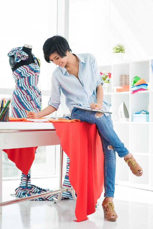 Pretty asian designer stock image. Image of people, cloth - 28800455