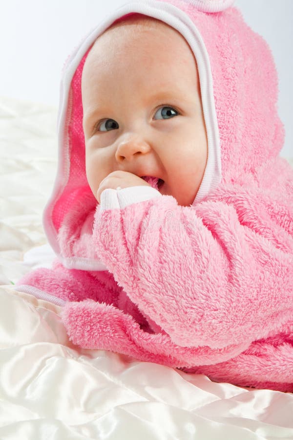 Pretty baby stock image. Image of covered, human, cheerful - 11956785