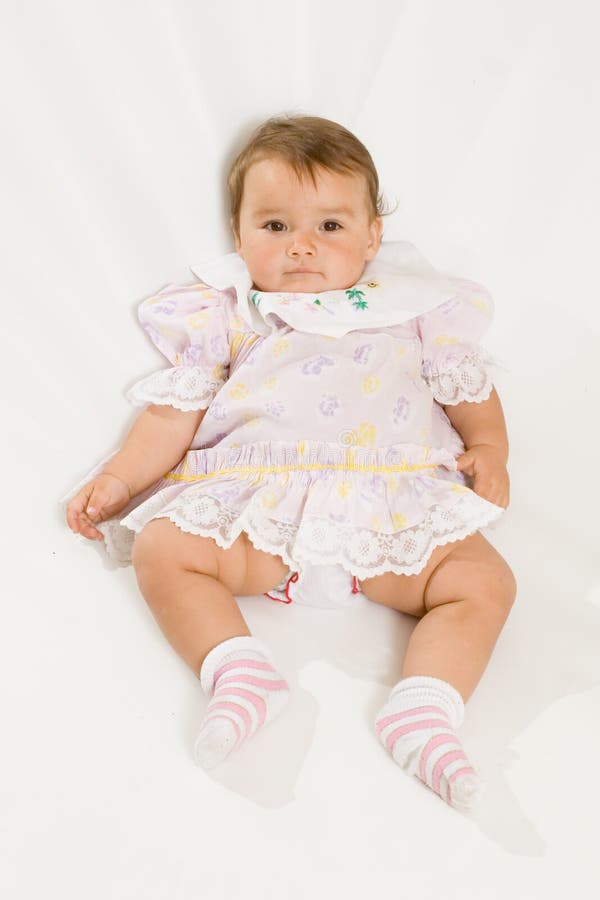 Pretty baby stock image. Image of laughs, isolated, kids - 1203759