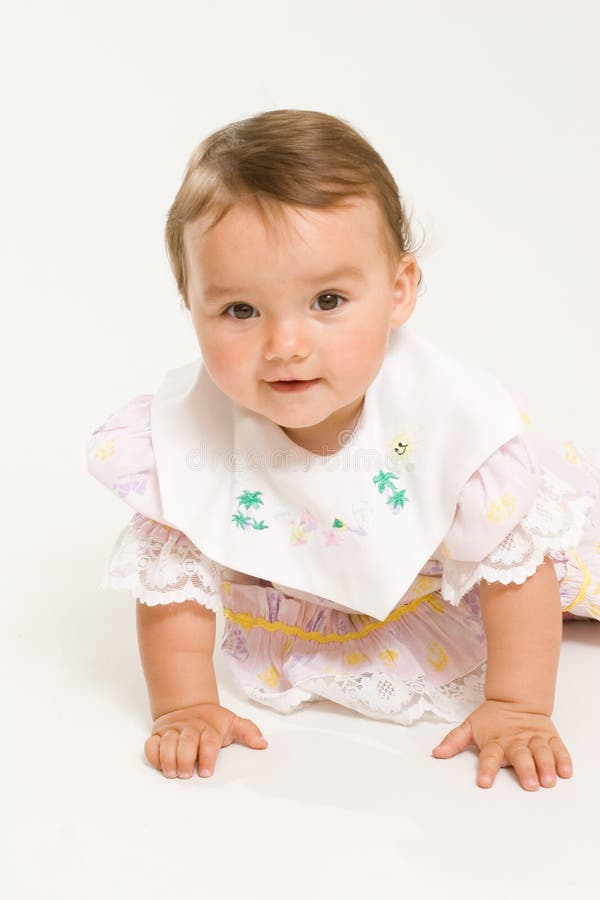 Baby in basket stock photo. Image of baby, sitting, soft - 11361946