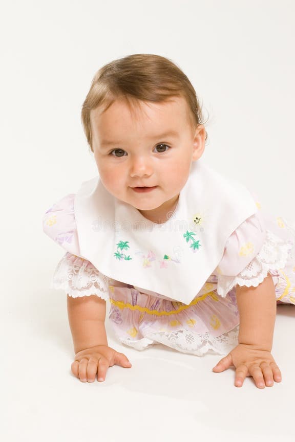 Pretty baby stock image. Image of girls, emotion, isolated - 1203761