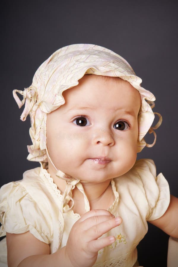 Pretty baby stock photo. Image of portrait, cheerful - 16767128