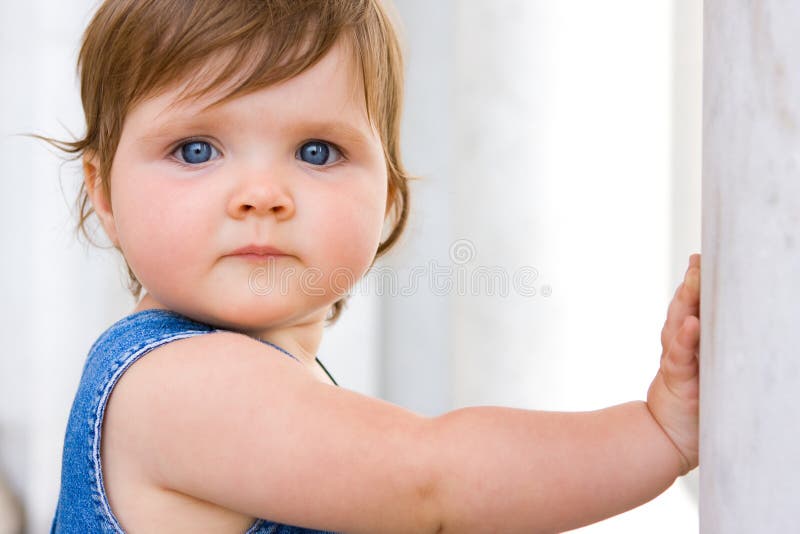 Pretty baby stock photo. Image of head, face, toddler - 6890236