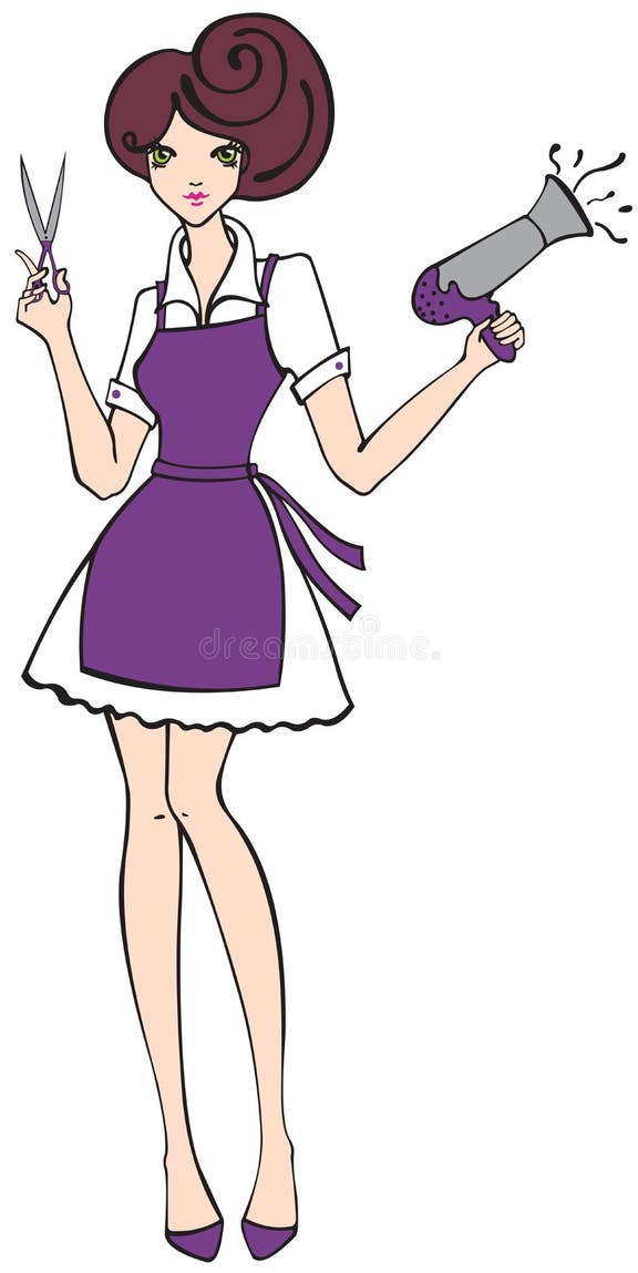 Cartoon Lady Scissors Stock Illustrations – 397 Cartoon Lady Scissors ...