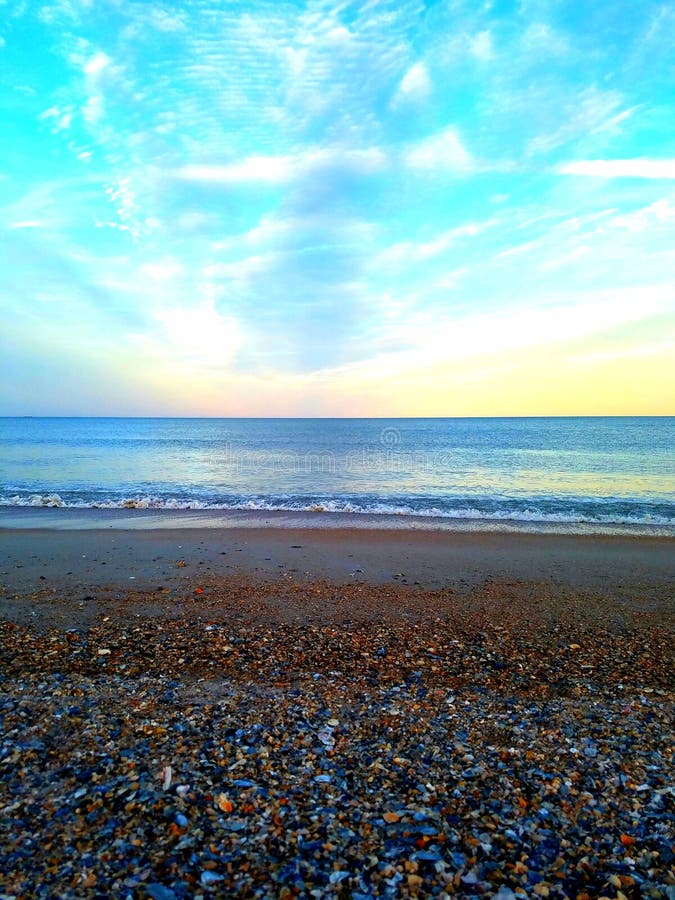 Pretty beach scene stock image. Image of flip, ocean - 14175505