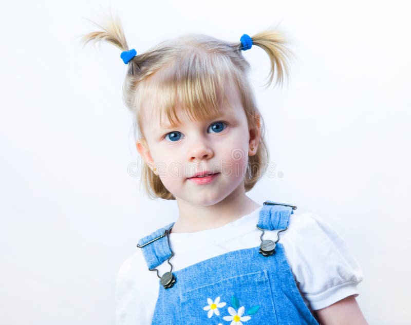 Pretty little girl stock photo. Image of childhood, female - 17876032