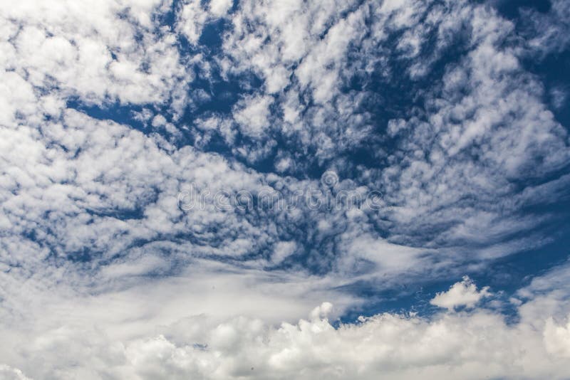 Pretty Blue Sky with Clouds Stock Photo - Image of blue, pattern: 96283732