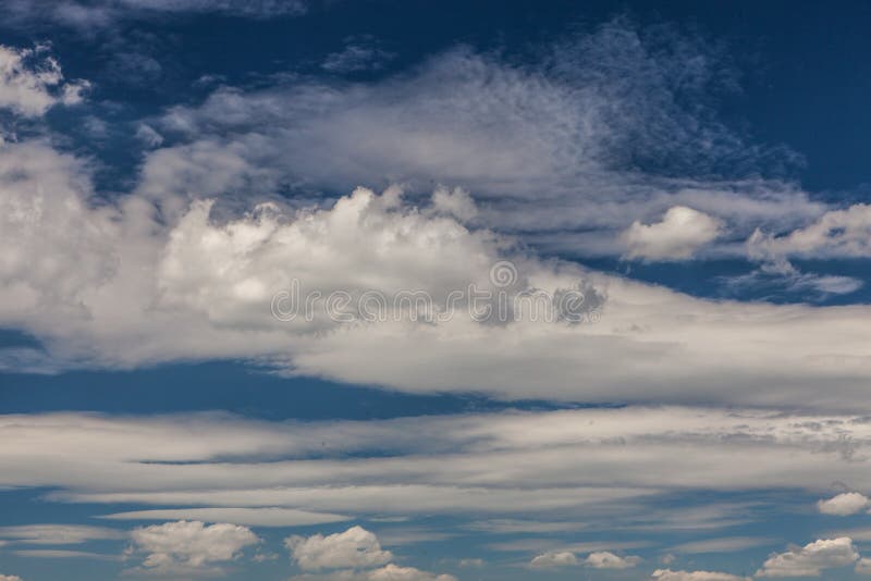 Pretty Blue Sky with Clouds Stock Image - Image of heaven, grainy: 96284309