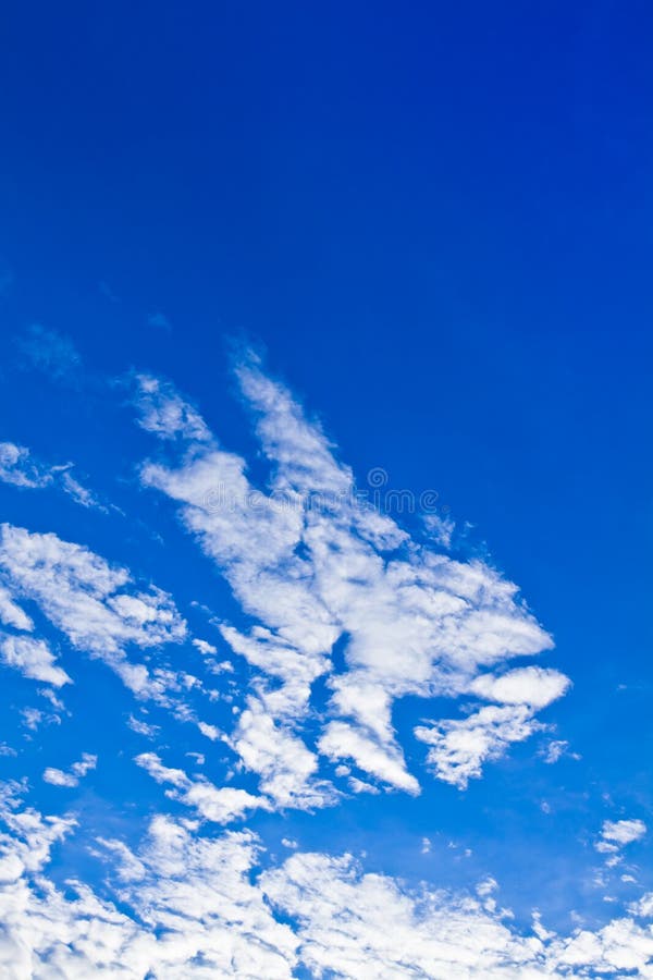 Blue sky Vertical view stock photo. Image of sunny, cloudy - 22687066