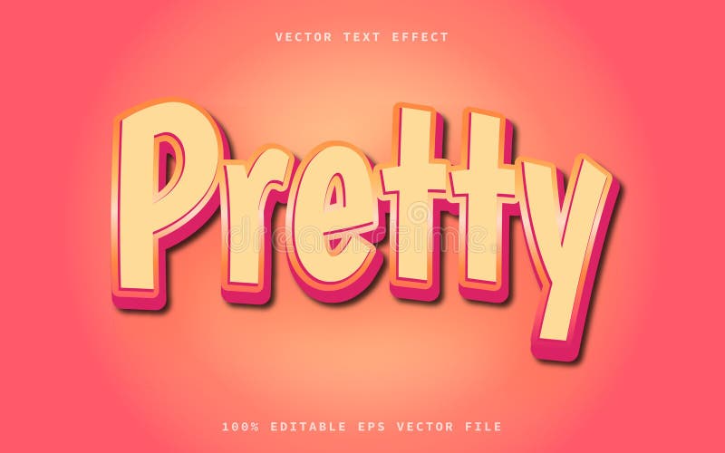 Pretty Bold Text Effect Editable Modern Lettering Typography Font Style ...
