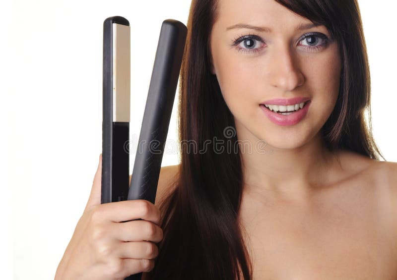 Pretty brunette stock photo. Image of perfect, dark, haircare - 25602304