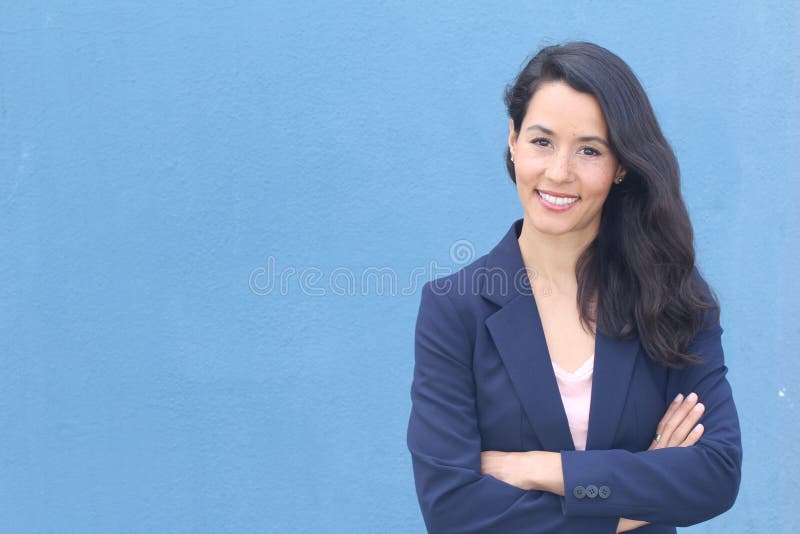 Pretty Brunette Designer Smiling at Camera Stock Photo - Image of ...