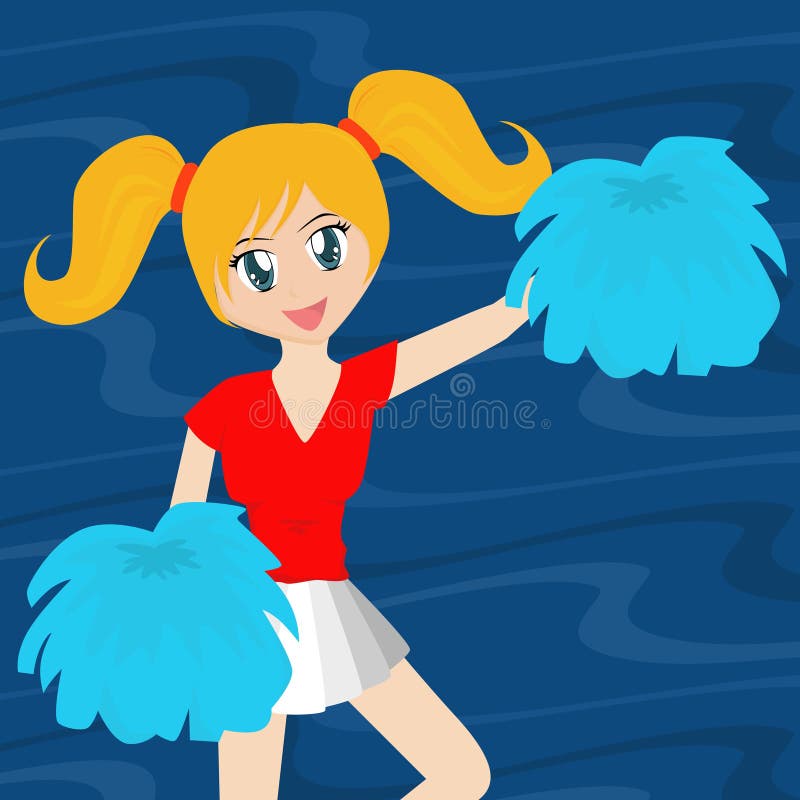Cartoon Cheerleader Stock Illustrations – 1,905 Cartoon Cheerleader ...