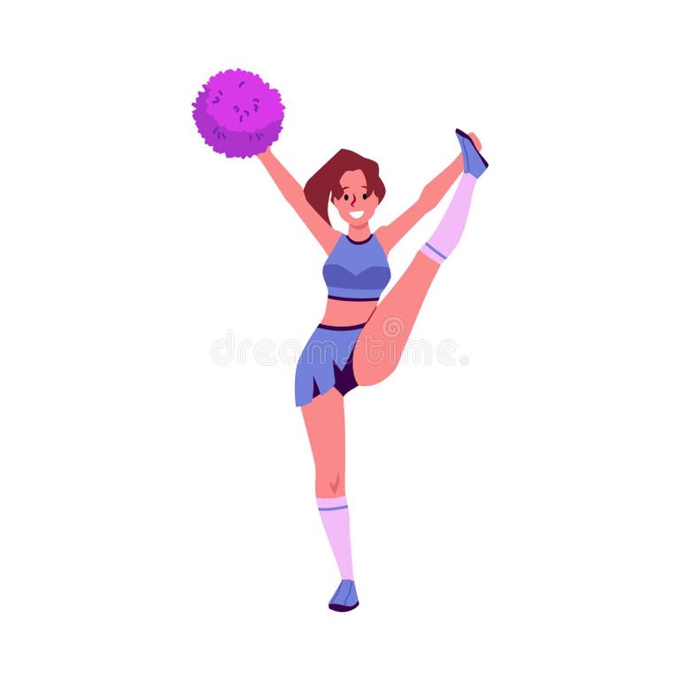 Cheerleader Splits Stock Illustrations – 104 Cheerleader Splits Stock ...