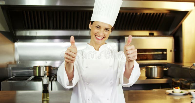 Pretty Chef Smiling at the Camera Stock Footage - Video of attractive ...