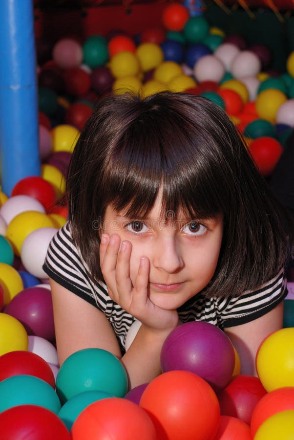 Pretty child stock image. Image of color, orange, pool - 11303647