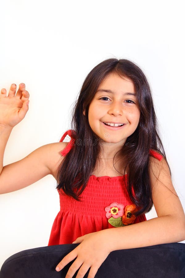 Pretty child stock image. Image of dress, adult, confidence - 5929571