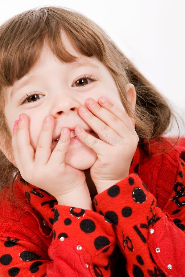 Pretty child girl portrait stock image. Image of cute - 8978755