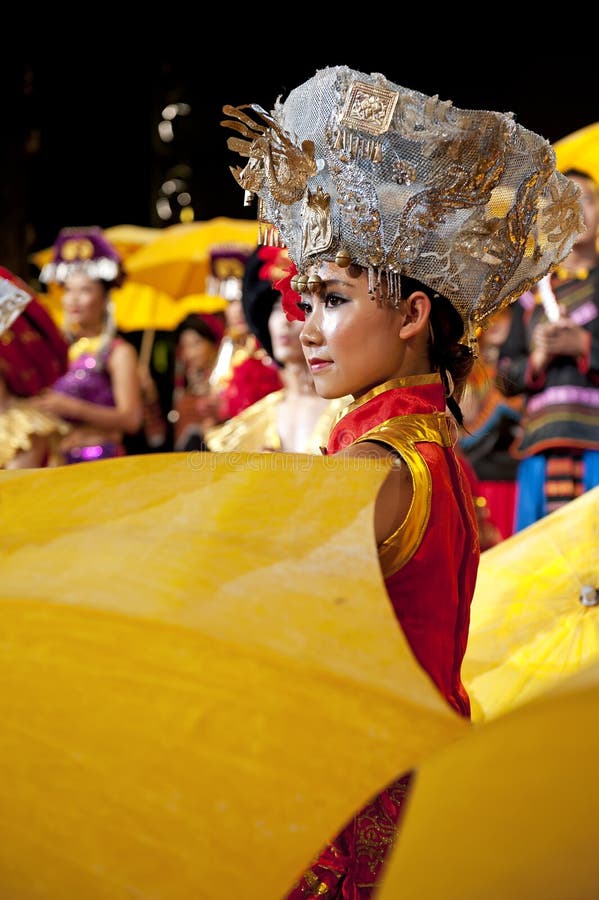 Pretty Chinese Dancer of Yi Nationality Editorial Photo - Image of ...