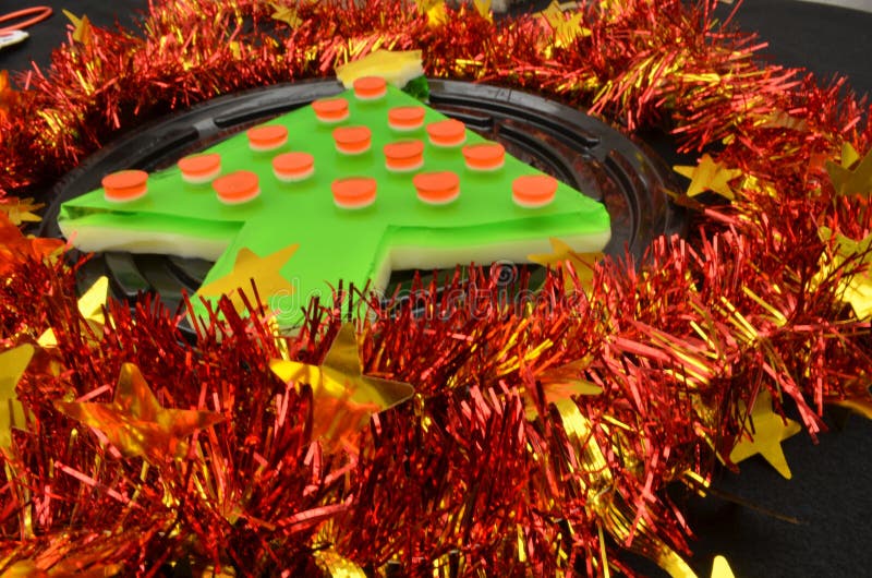 Pretty Christmas Jelly in the Shape of a Pine Tree Stock Photo - Image ...