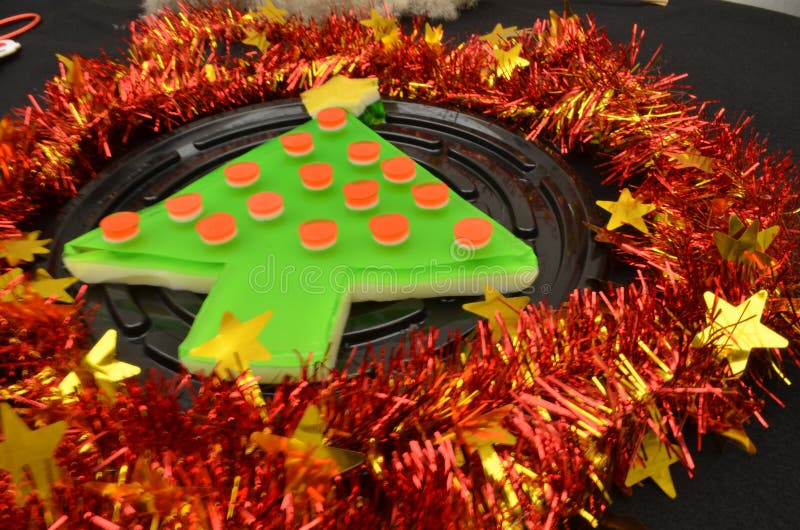 Pretty Christmas Jelly in the Shape of a Pine Tree Stock Image - Image ...